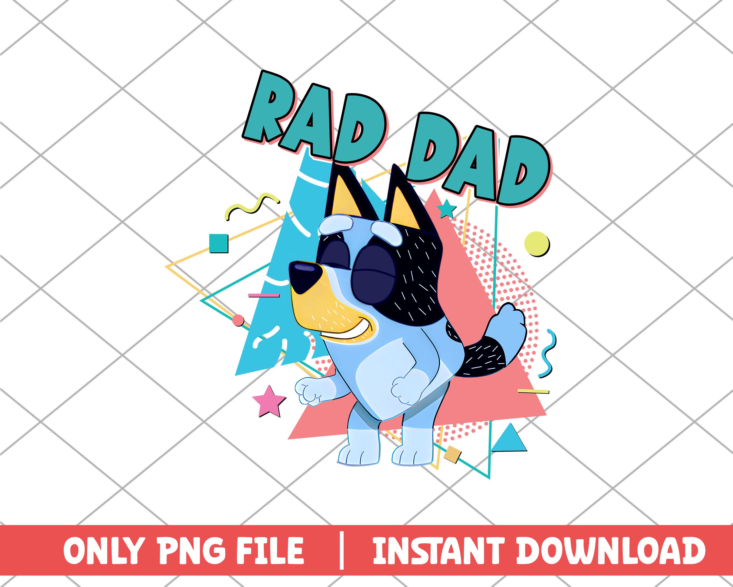 Rad dad cartoon png – svg files for cricut