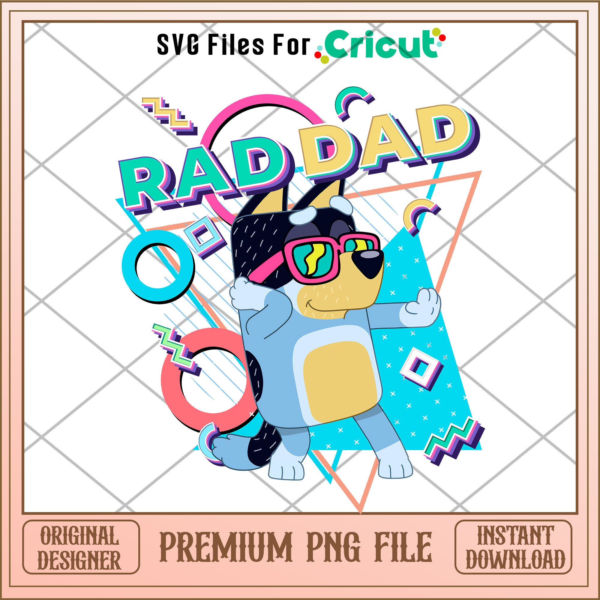 Rad dad cartoon png – svg files for cricut