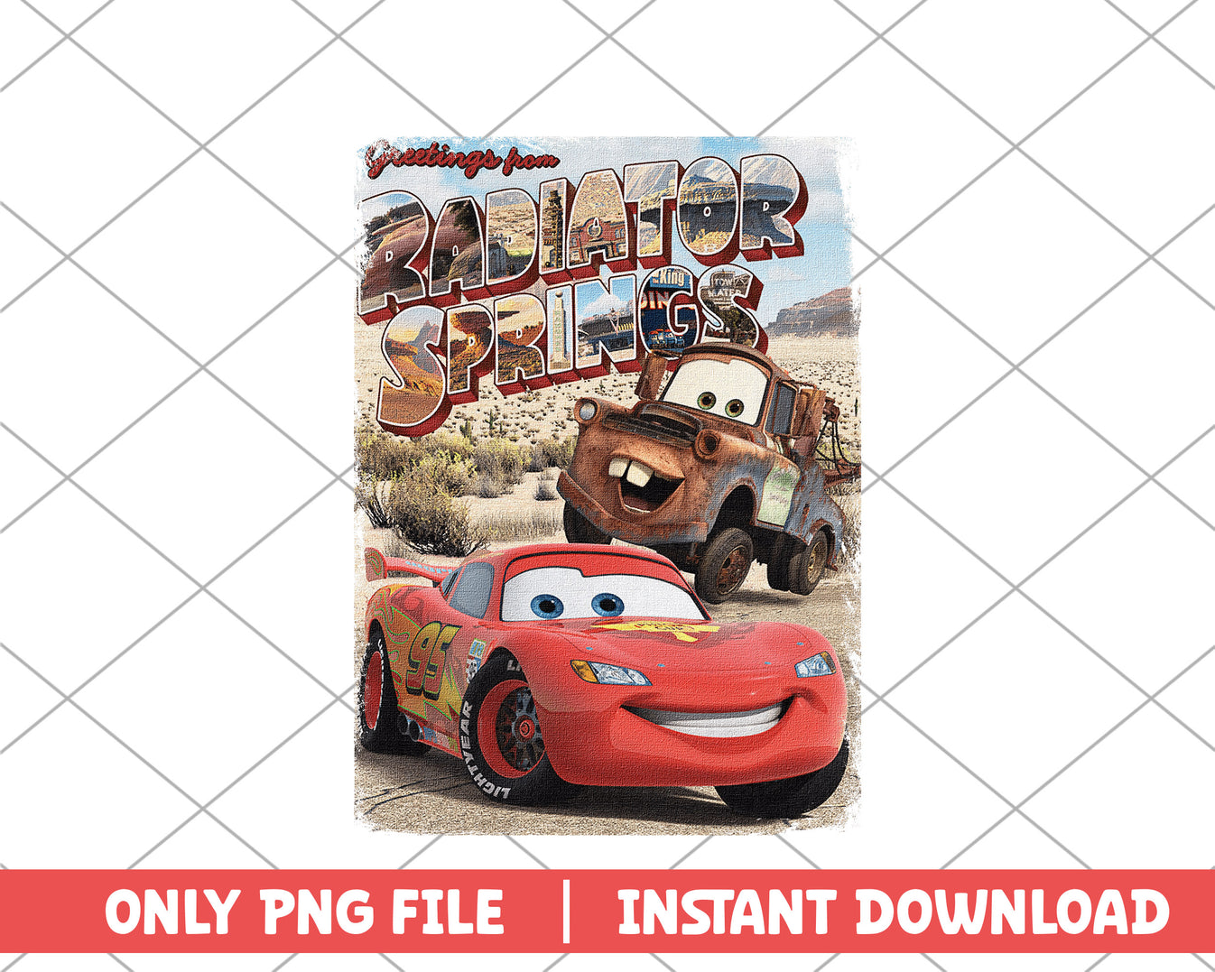 Radiator springs disney car png – svg files for cricut