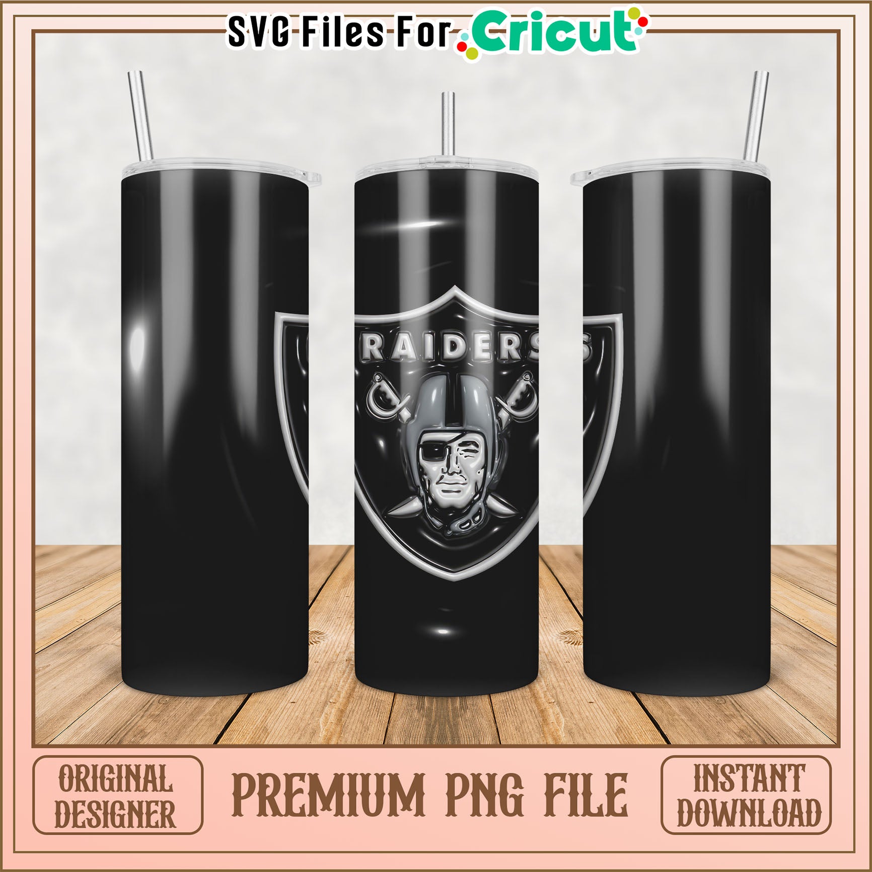 Raiders Tumbler PNG Sublimation Design – svg files for cricut