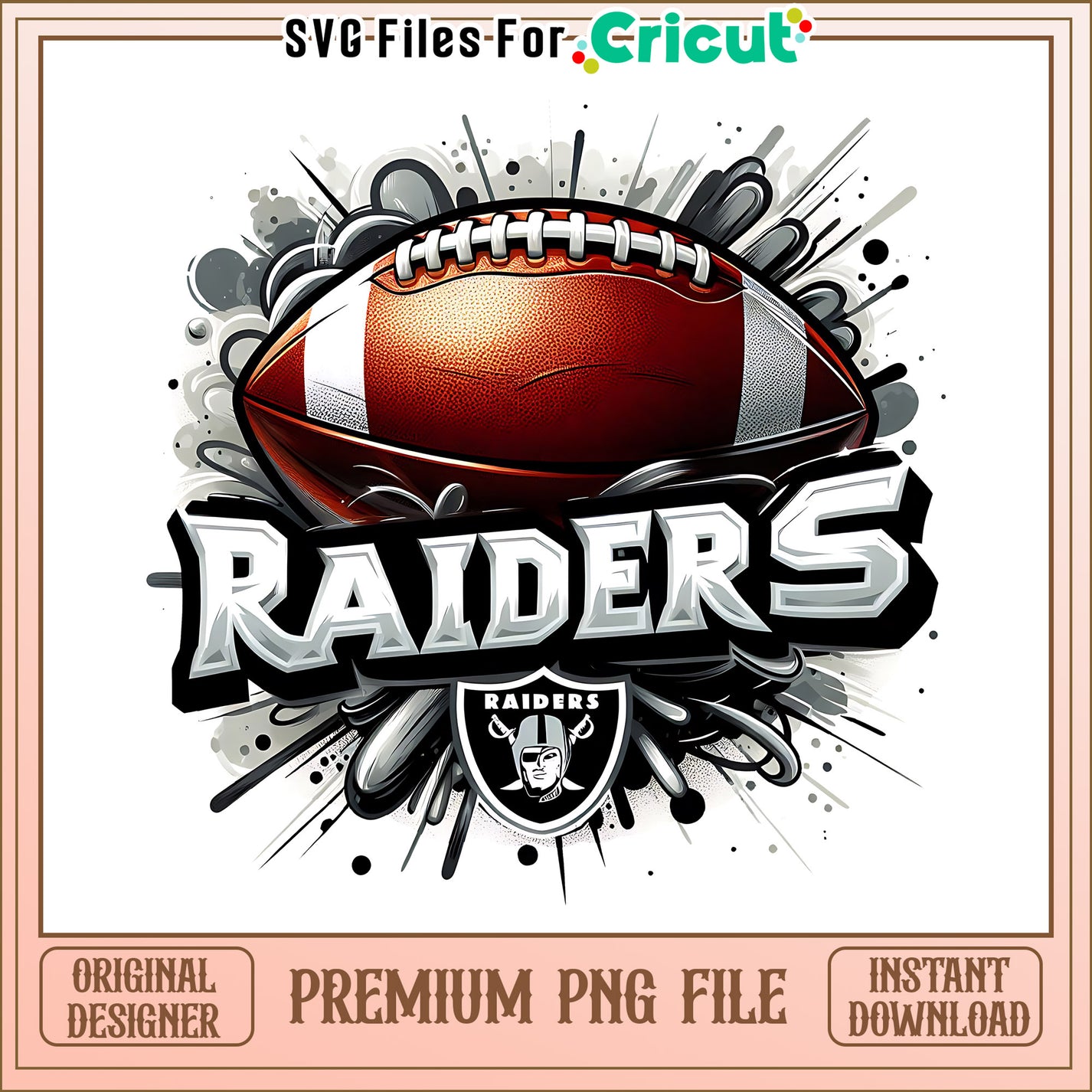 Raiders logo rugby ball png, Las Vegas Raiders png, NFL png – svg files ...