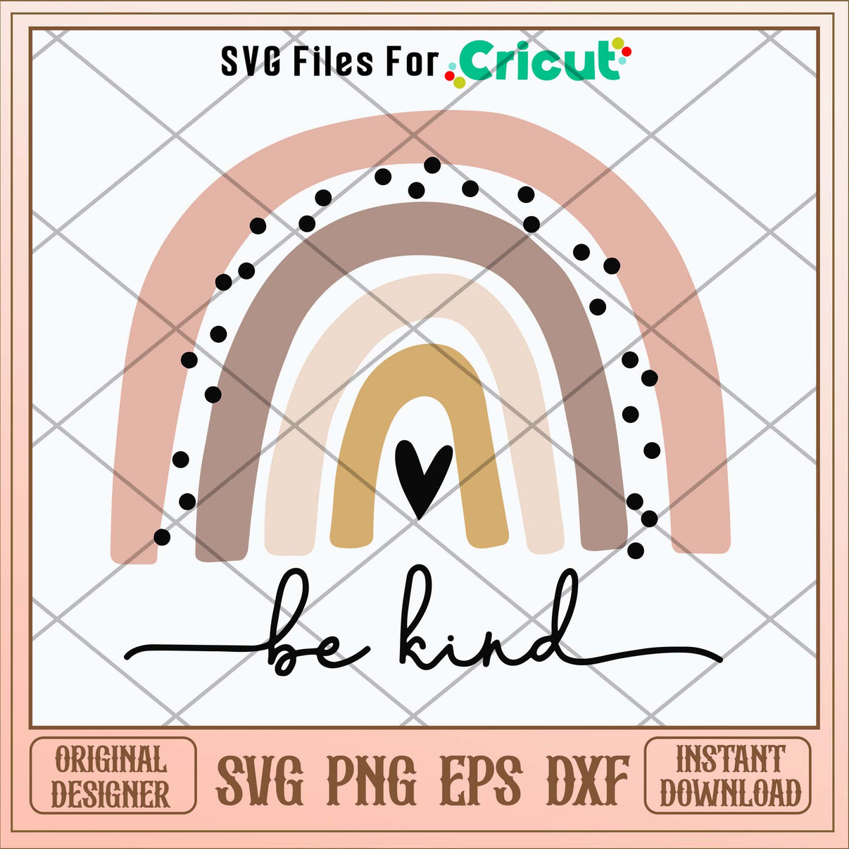 Rainbow Be Kind Svg, Raibow Svg-Svgfilesforcricut – svg files for cricut