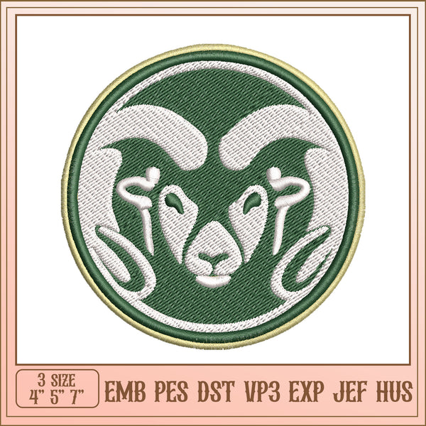 Ram Embroidery Design 3 Sizes EMB PES DST – svg files for cricut