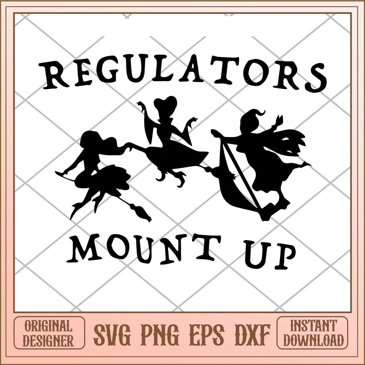 Regulators mount up black svg, Hocus Pocus characters svg, digital dow ...