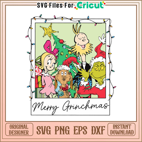 Retro merry grinchmas friends svg, grinch smile cartoon svg – svg files ...