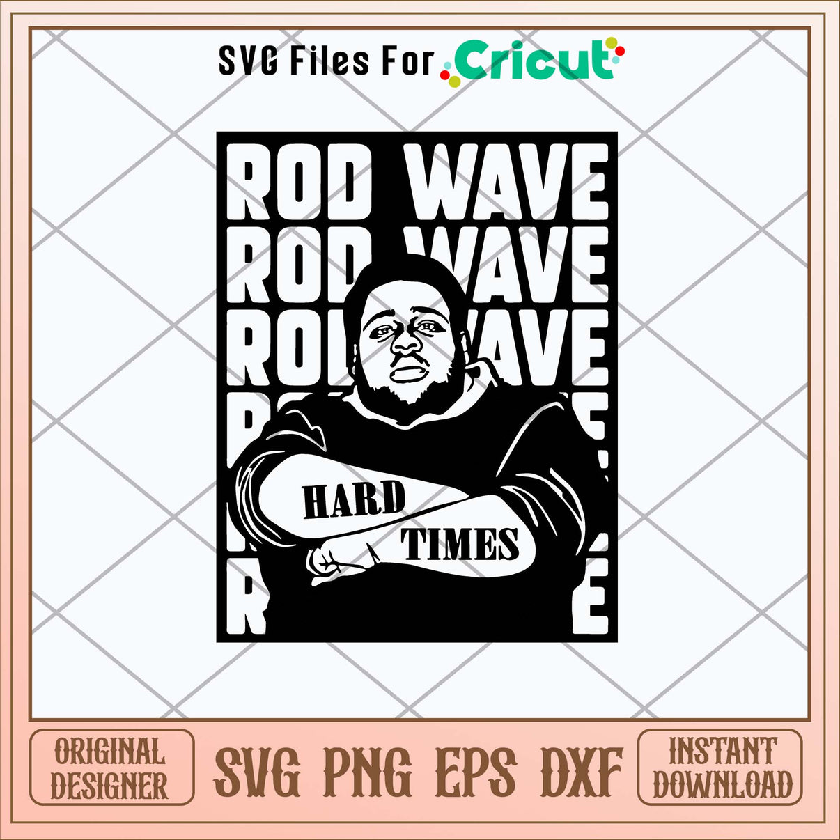 Rod Wafe Face Svg, Famous People Svg-Svgfilesforcricut – svg files for ...
