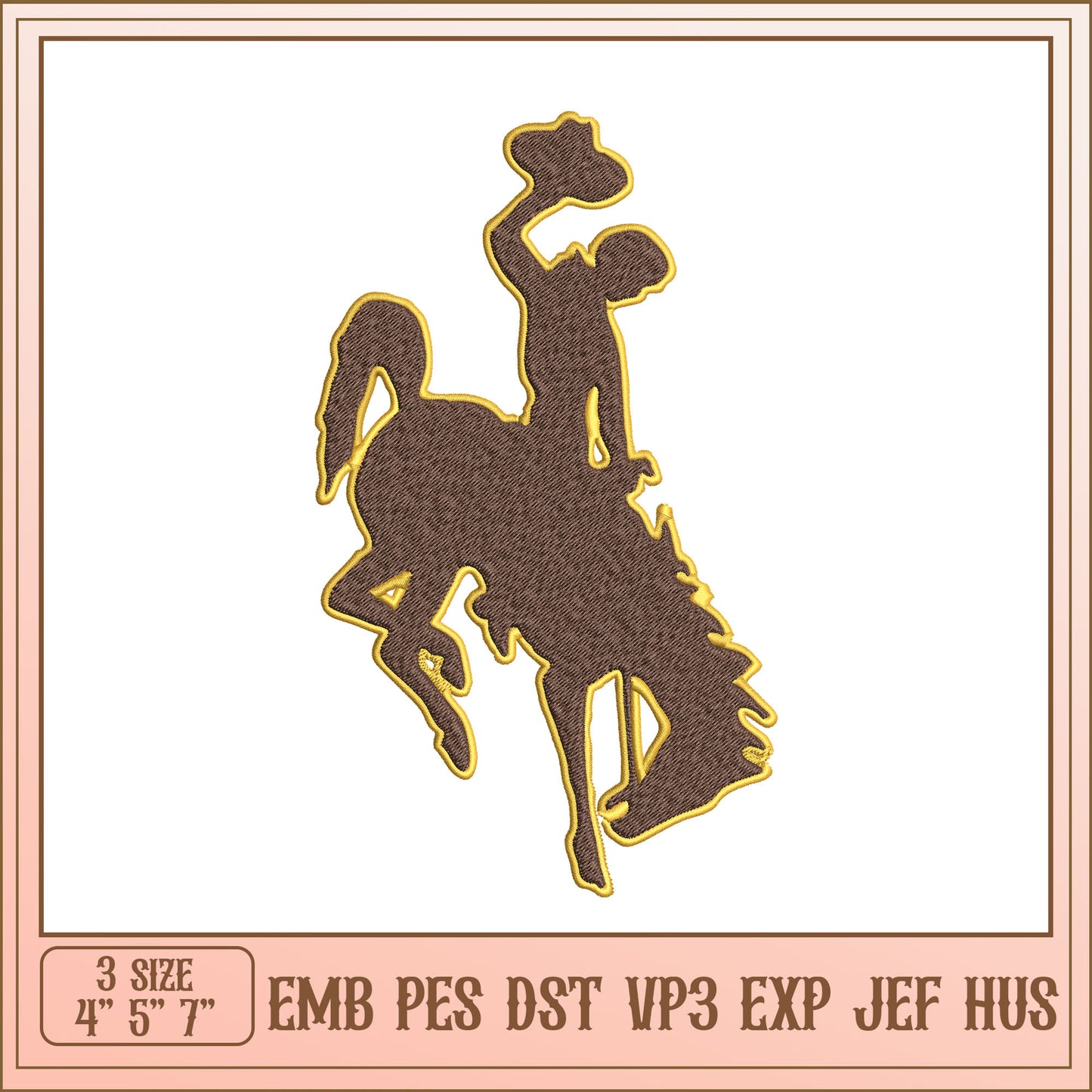 Rodeo Cowboy Embroidery Design – svg files for cricut