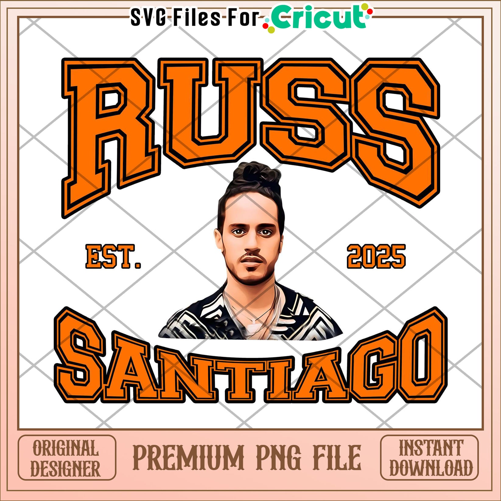 Russ Santiago png, russ artist png, music rapper style png – svg files ...