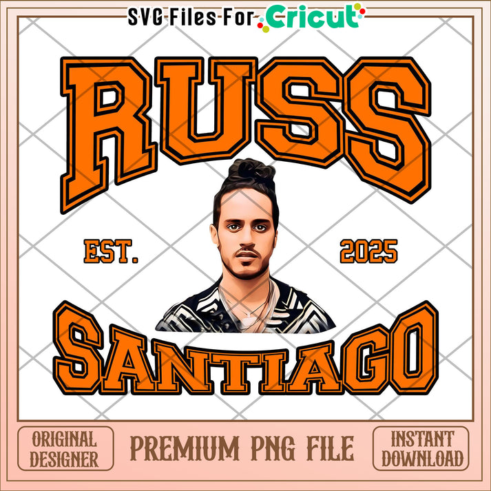 Russ Santiago png, russ artist png, music rapper style png – svg files ...