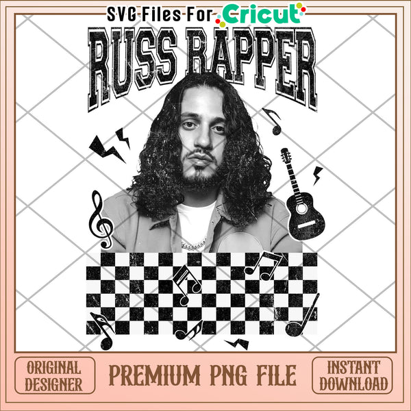 Russ rapper white png, russ aesthetic png, rap artist style png, viral ...