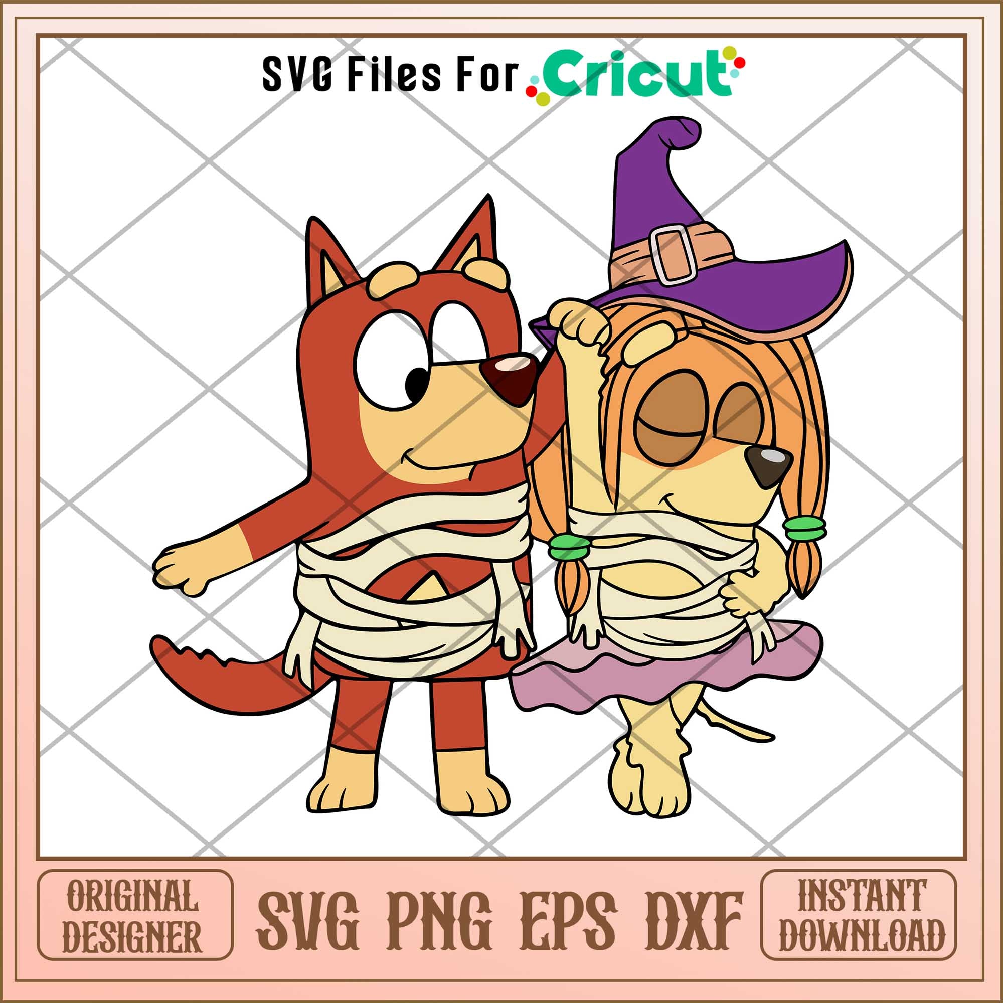 Rusty and Indy bluey svg, bluey characters svg, Digital Download – svg ...