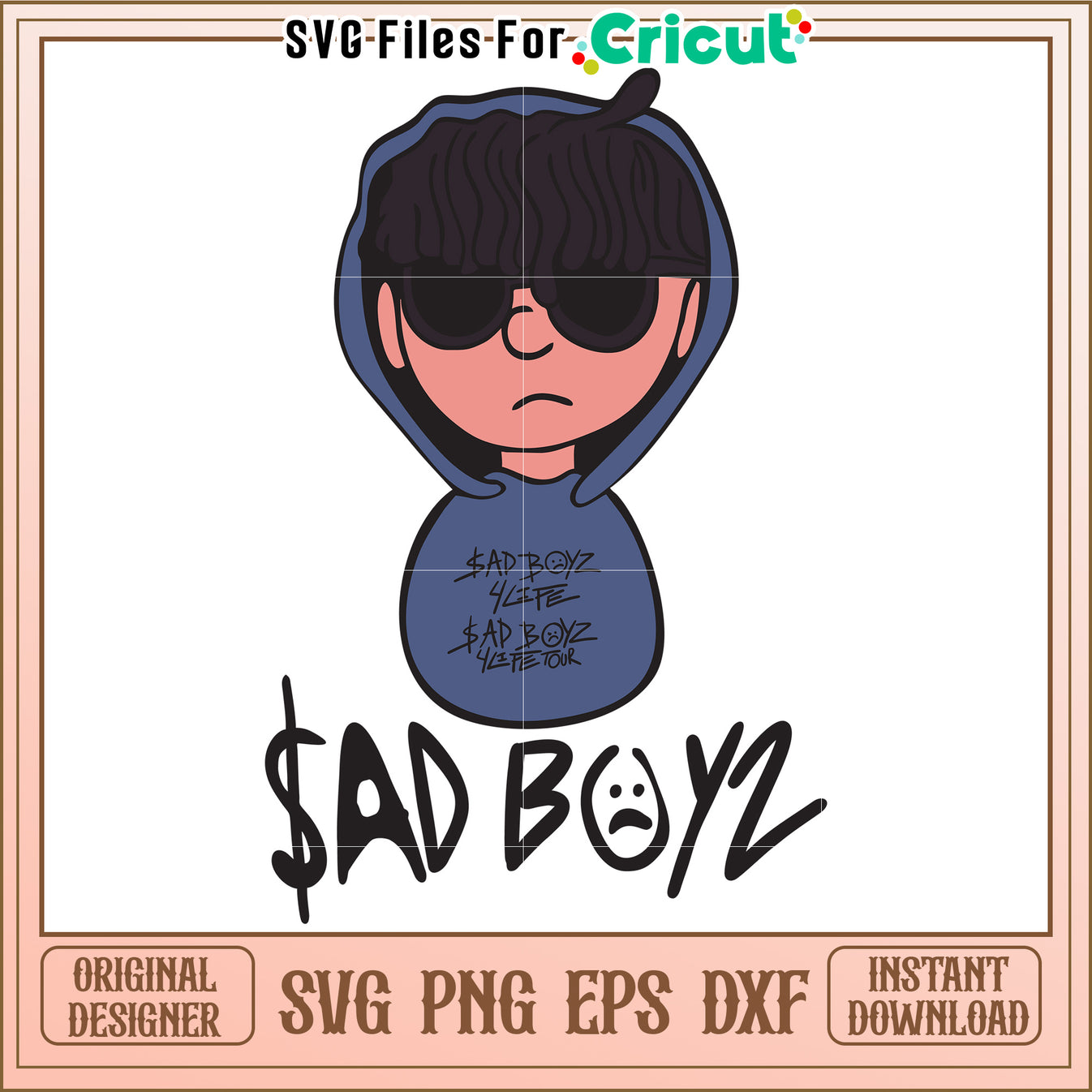 Sad boyz design svg, emotional streetwear svg, moody aesthetic svg ...