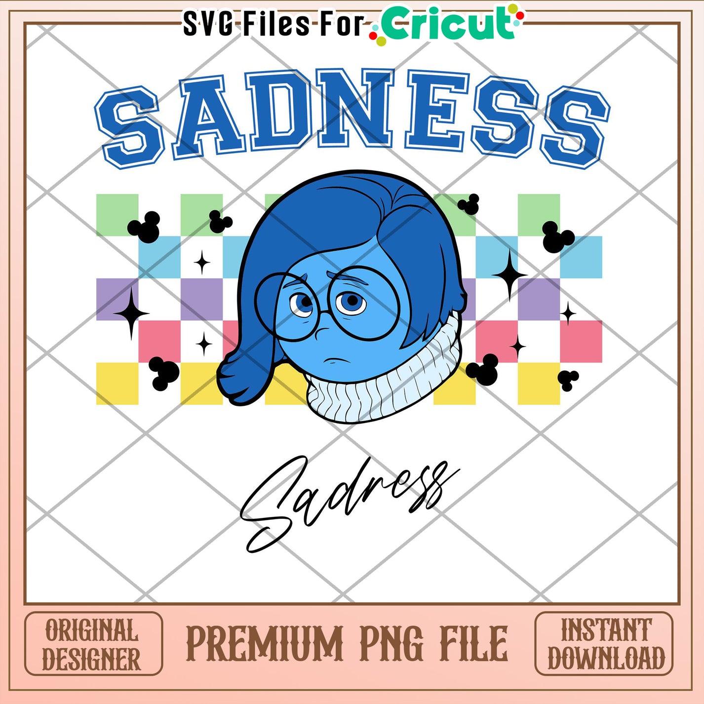 Sadness PNG Cricut File Instant Download – svg files for cricut