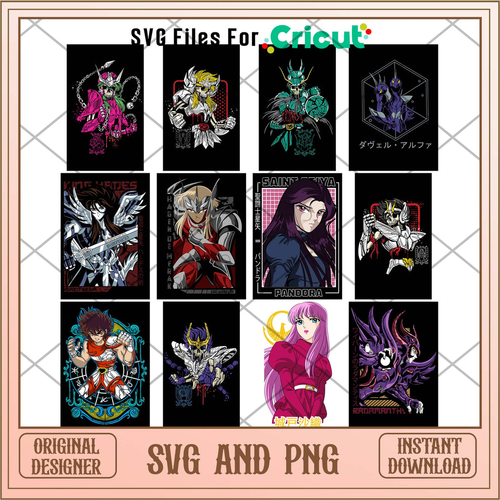 Anime Saint Seiya svg, Anime cool bundle - Svgfileforcricut – svg files ...