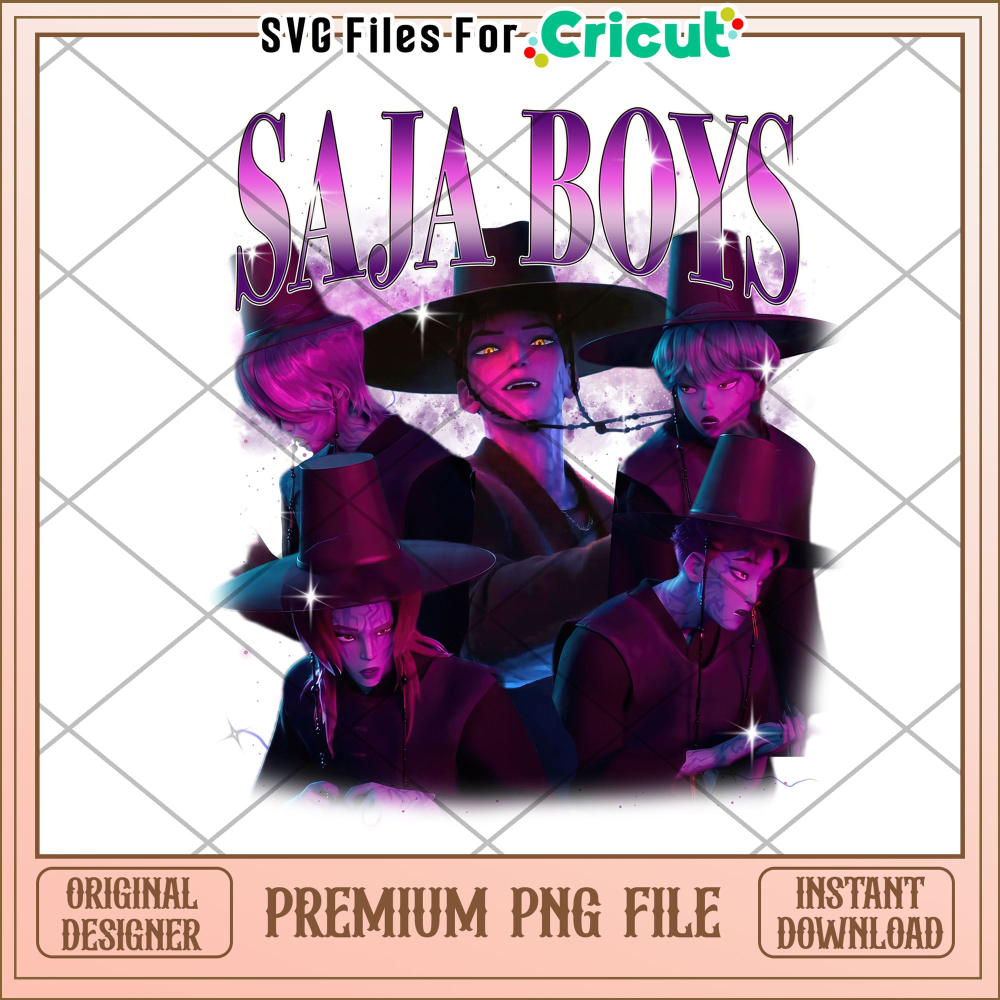 Saja boys png, manhwa png, saja and huntrix png – svg files for cricut