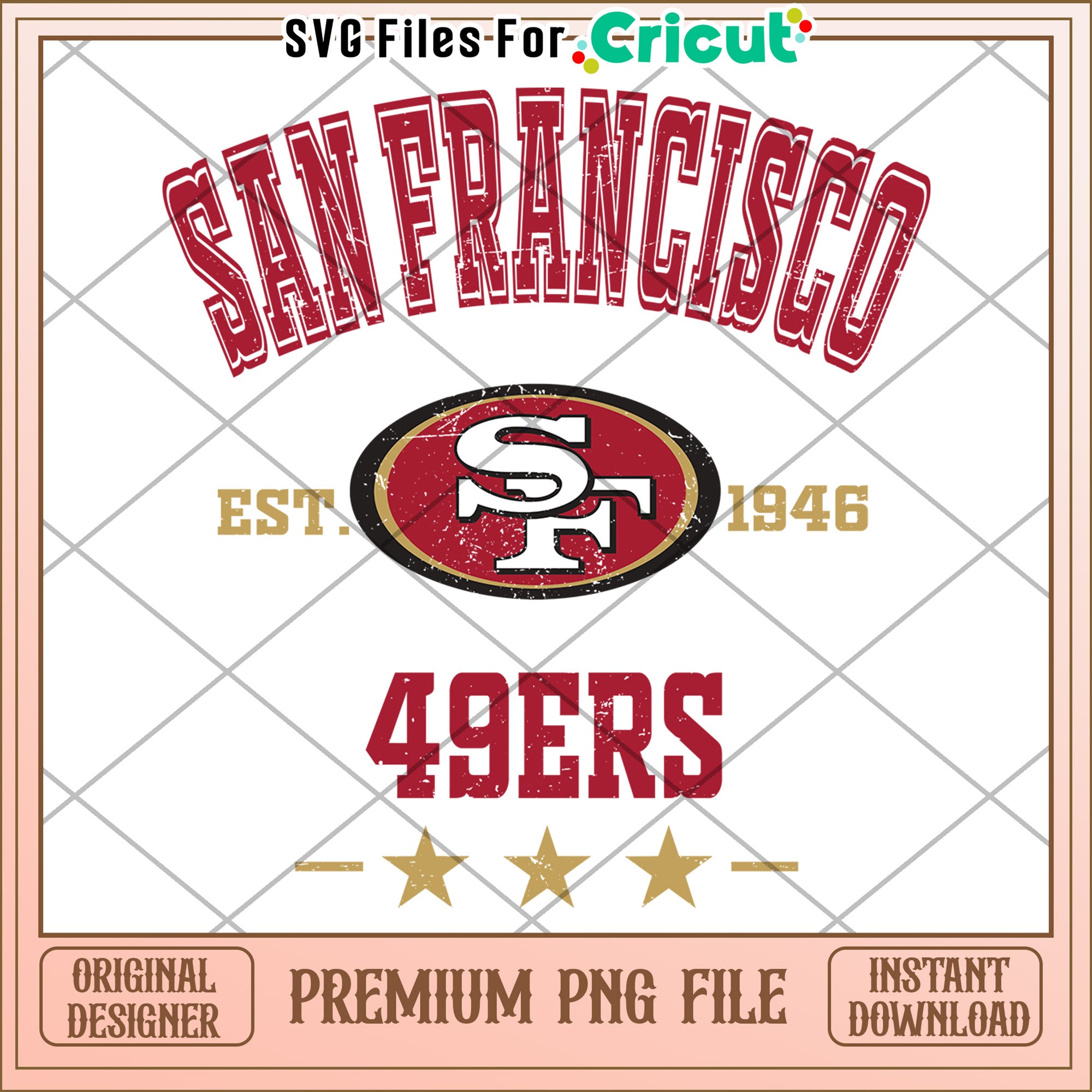 San Francisco 49ers PNG Design, Perfect for Craft Projects – svg files ...