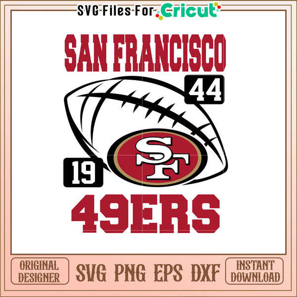 San Francisco 49ers SVG Design for Fans and Crafts – svg files for cricut