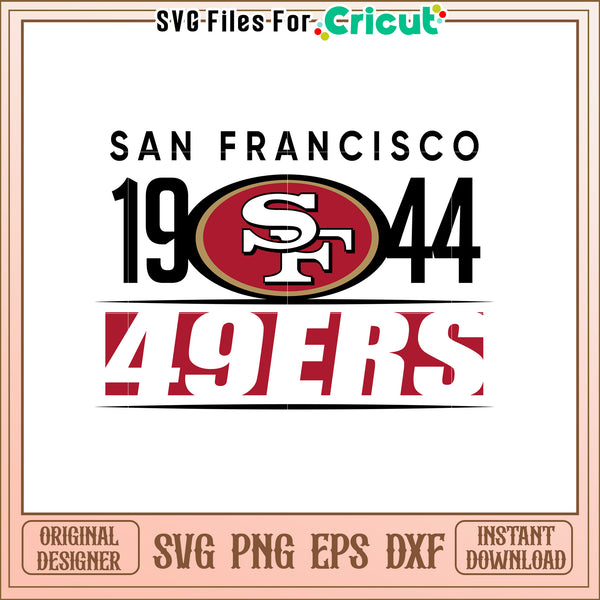 San Francisco 49ers SVG Design for Sports Fans – svg files for cricut