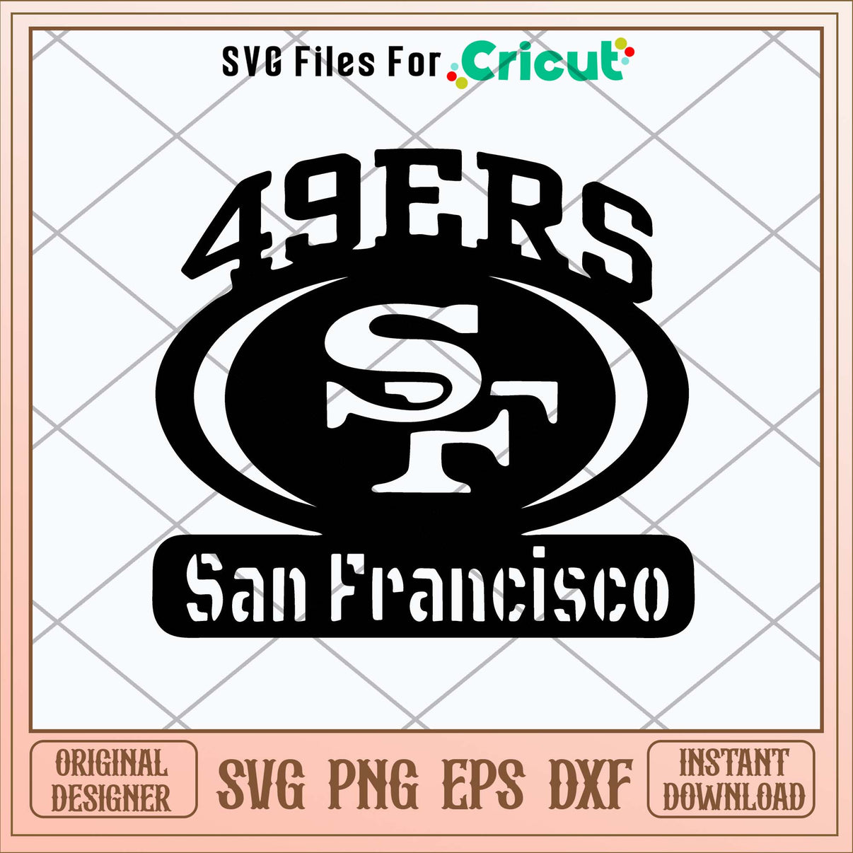 San Francisco 49ers Svg, San Francisco 49ers NFL Svg-Svgfilesforcricut ...