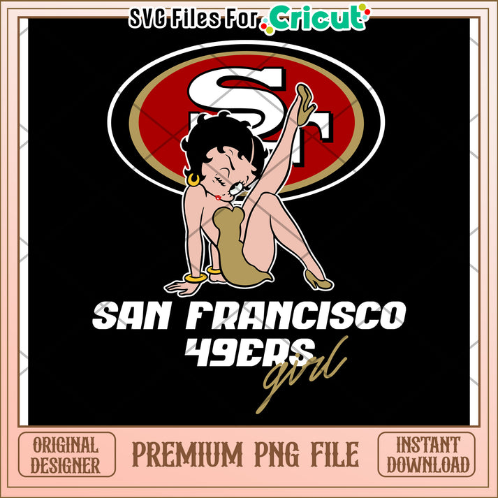 San Francisco 49ers girl PNG file, perfect for your design needs – svg ...