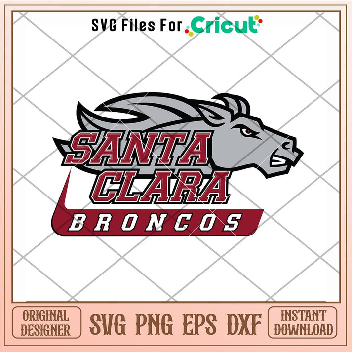 Santa Clara Broncos Logo Svg, Santa Clara Broncos Svg, NCAA Svg – svg ...