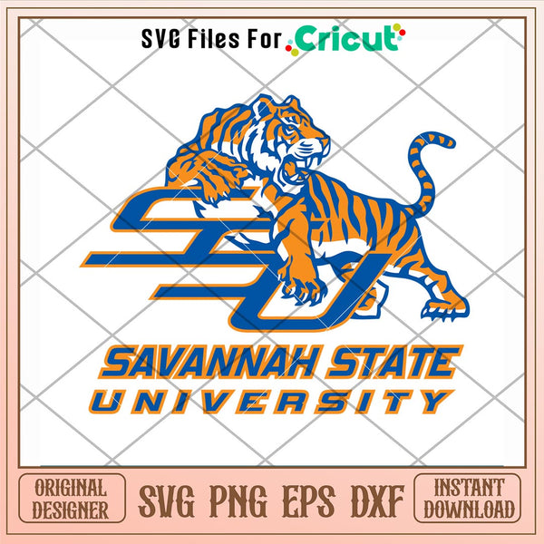 Savannah State Tigers Logo Svg, Savannah State Tigers Svg, NCAA Svg ...