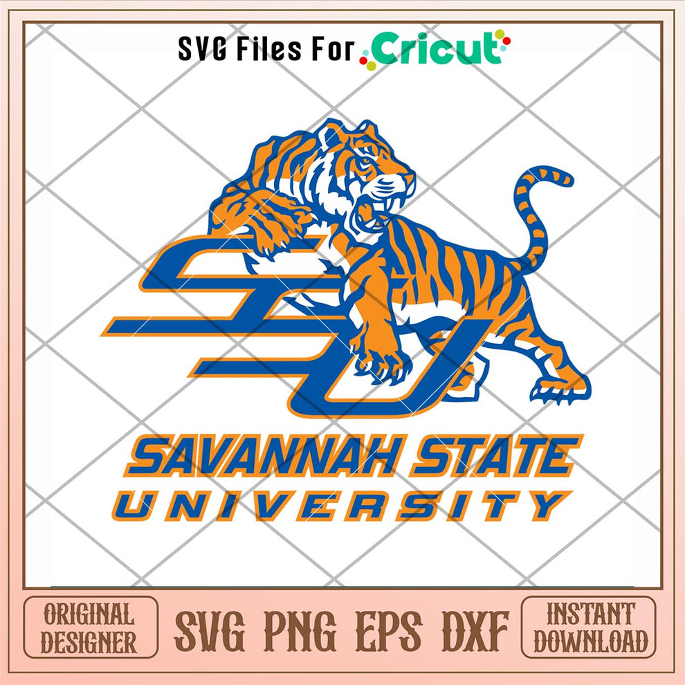 Savannah State Tigers Logo Svg, Savannah State Tigers Svg, NCAA Svg ...