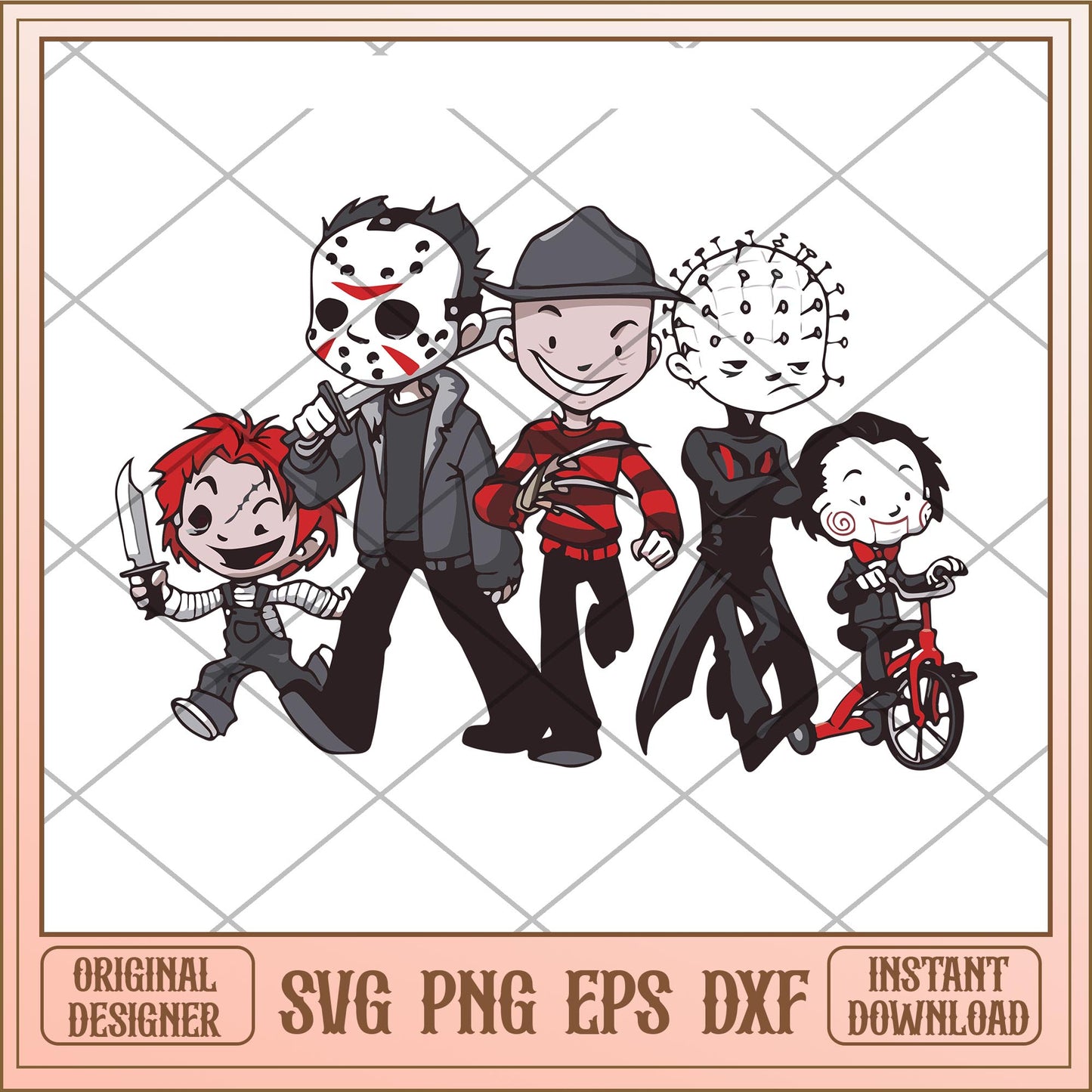 Scary Friends Horror movie svg, Horror Characters svg, digital downloa ...