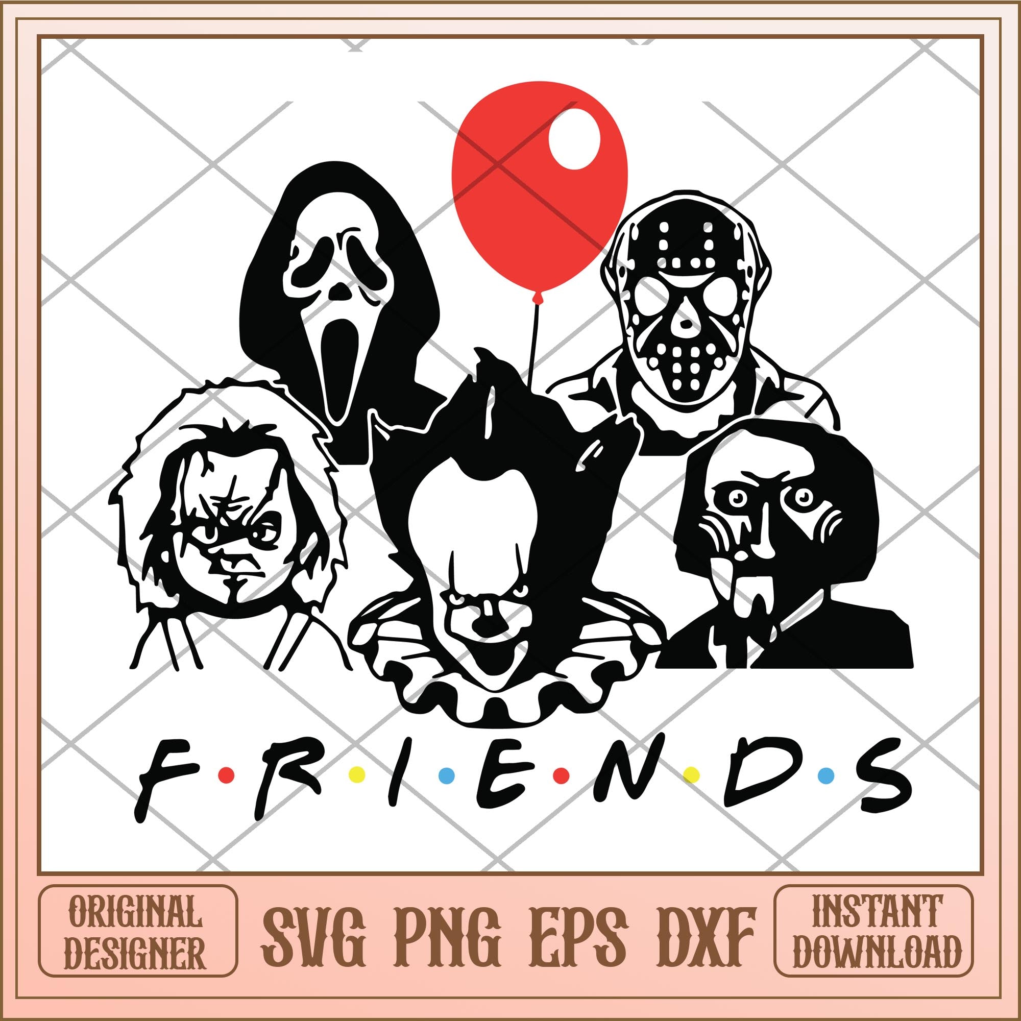 Scary Friends Horror svg, Horror characters svg, digital download – svg ...