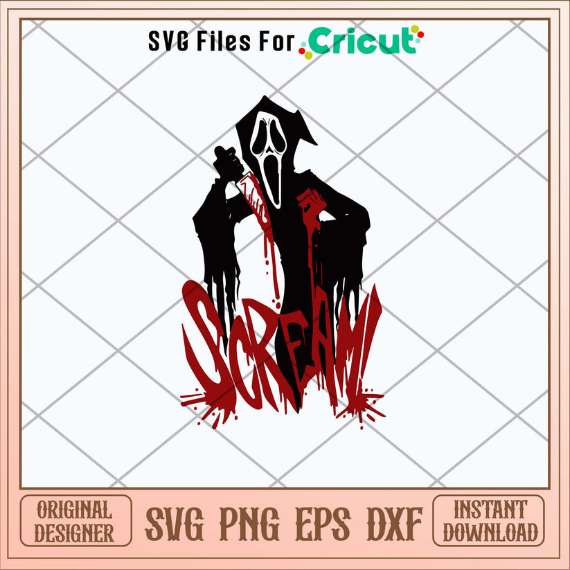 Scream Ghost Svg, No Hang Up Svg-Svgfilesforcricut – svg files for cricut