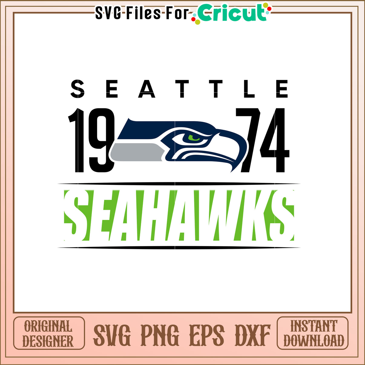 Seahawks SVG Logo Design Download – svg files for cricut