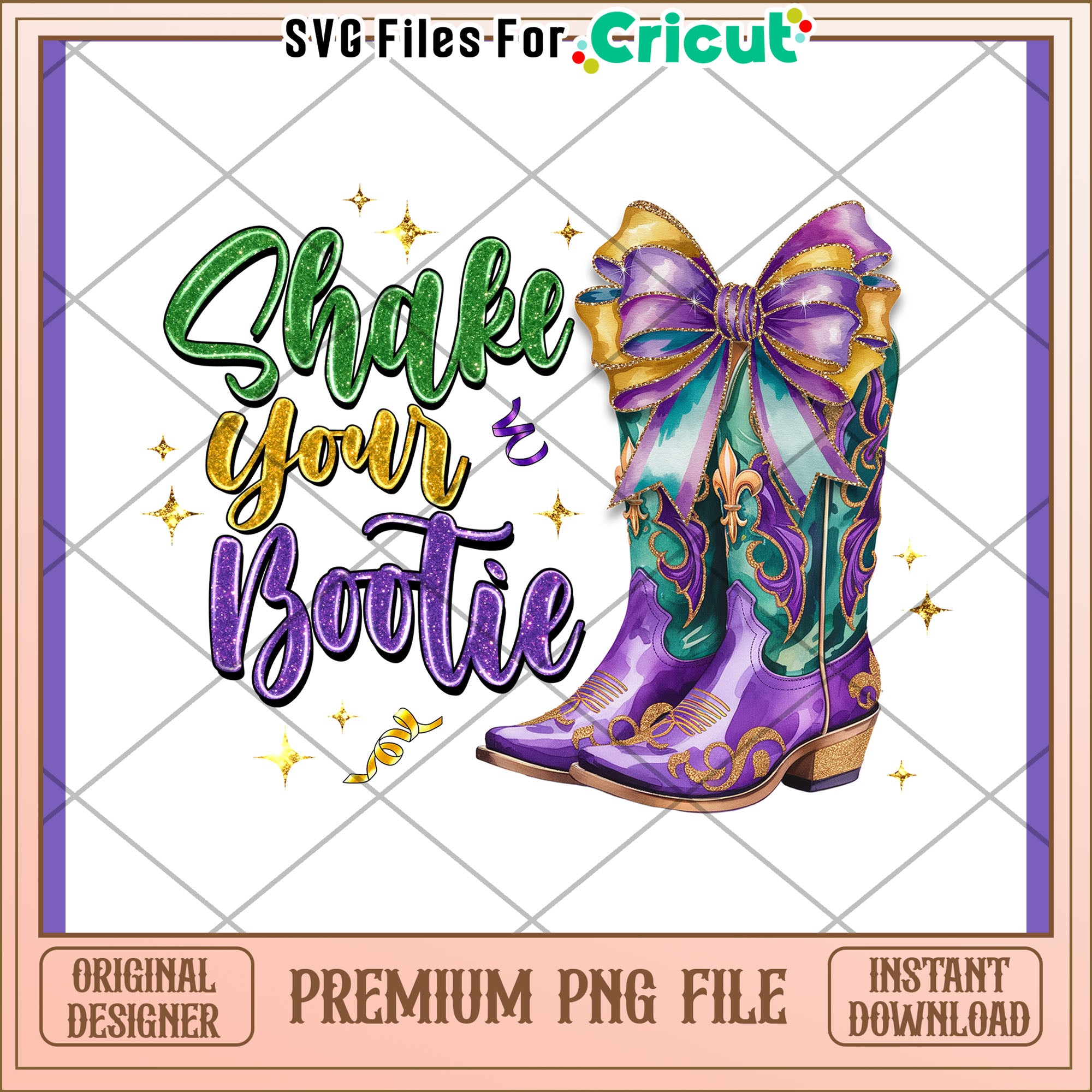 Shake Your Bootie Mardi Gras PNG – svg files for cricut