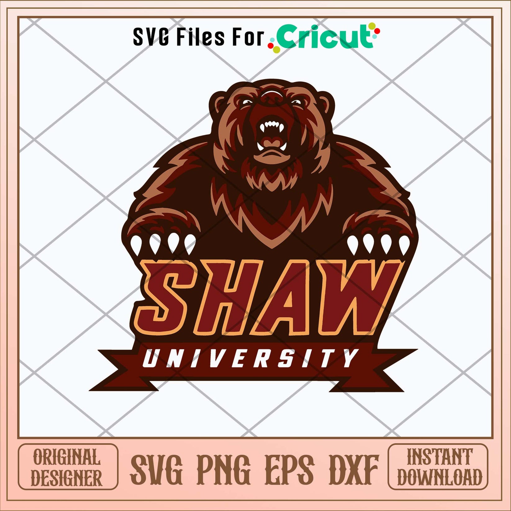 Shaw University Logo Svg, Shaw University Football Svg-Svgfilesforcric ...