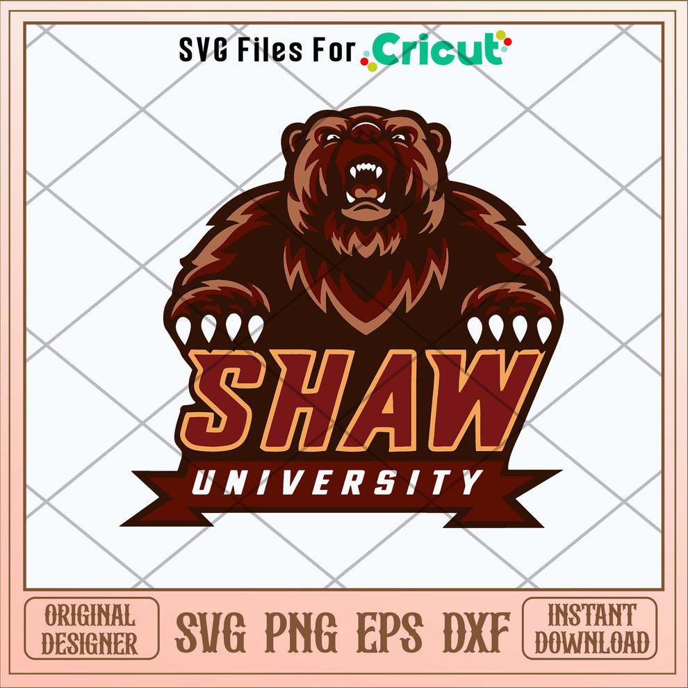 Shaw University Logo Svg, Shaw University Football Svg-Svgfilesforcric ...