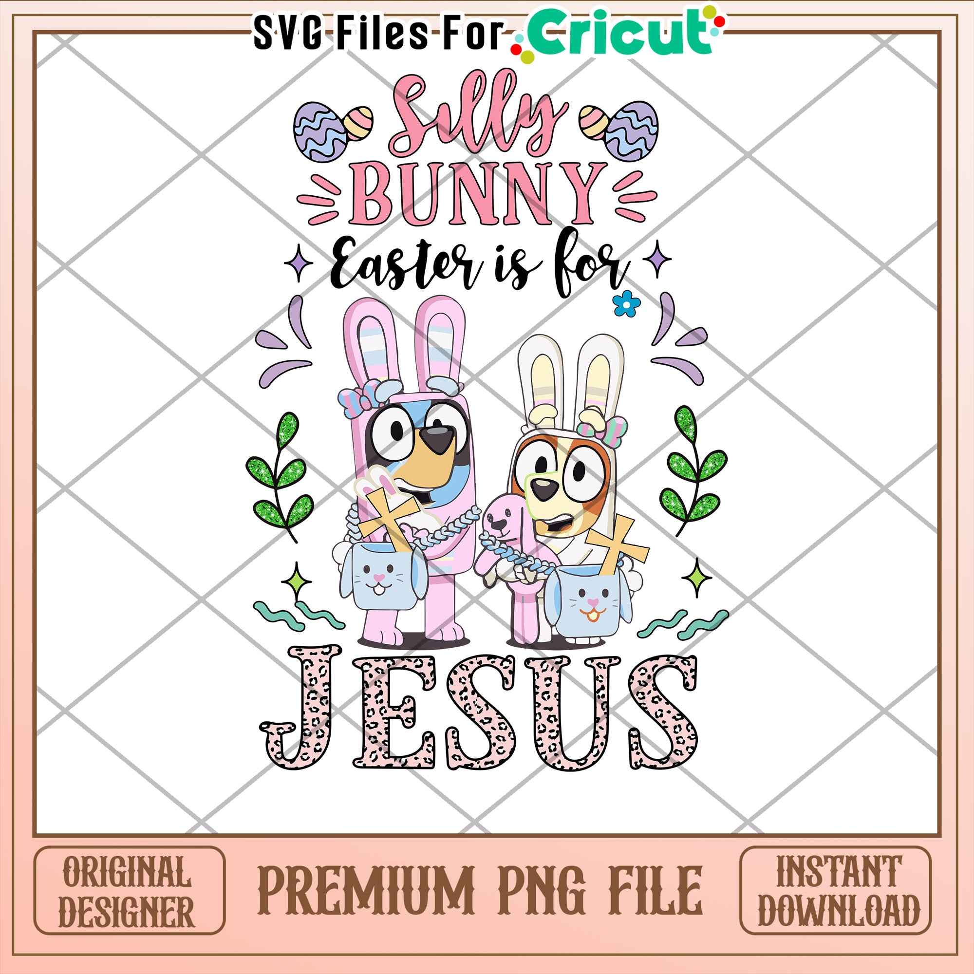 Silly Bunny Easter Jesus PNG Design – svg files for cricut