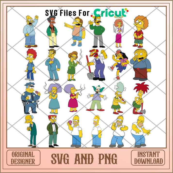 Simpsons family svg bundle – svg files for cricut