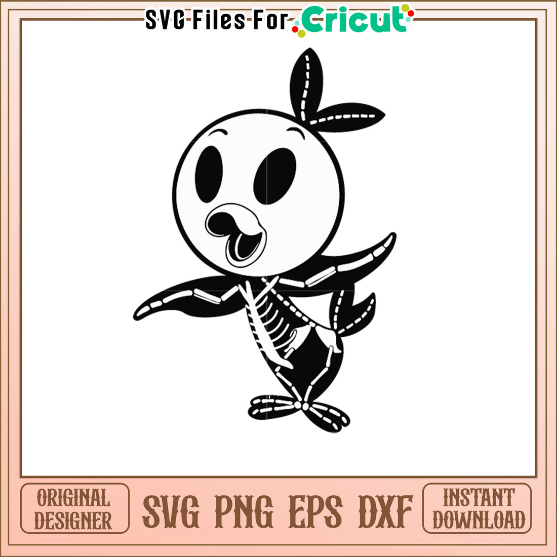 Skeleton Bird SVG Cartoon – svg files for cricut