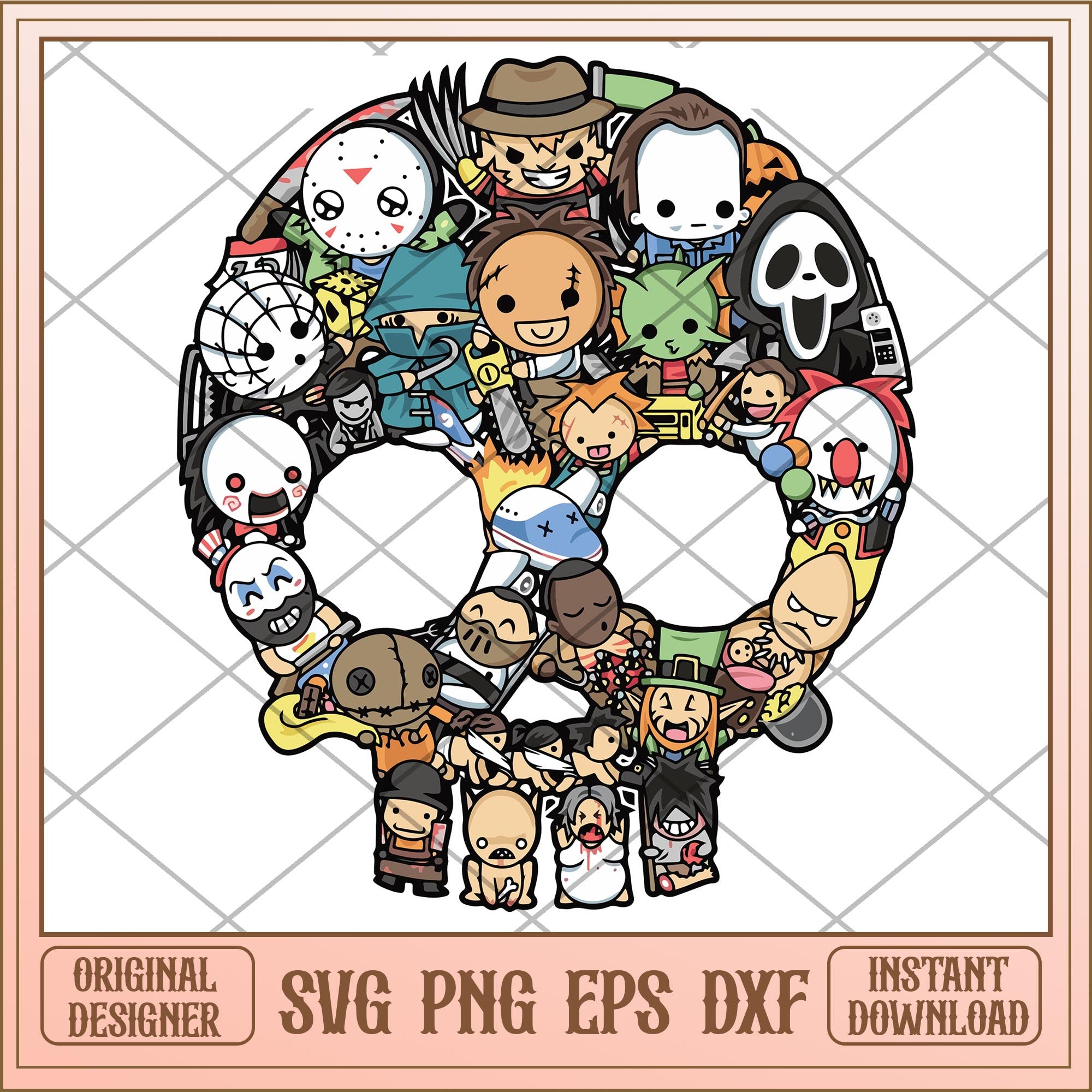 Skull horror movies halloween svg, Horror characters svg, digital down ...