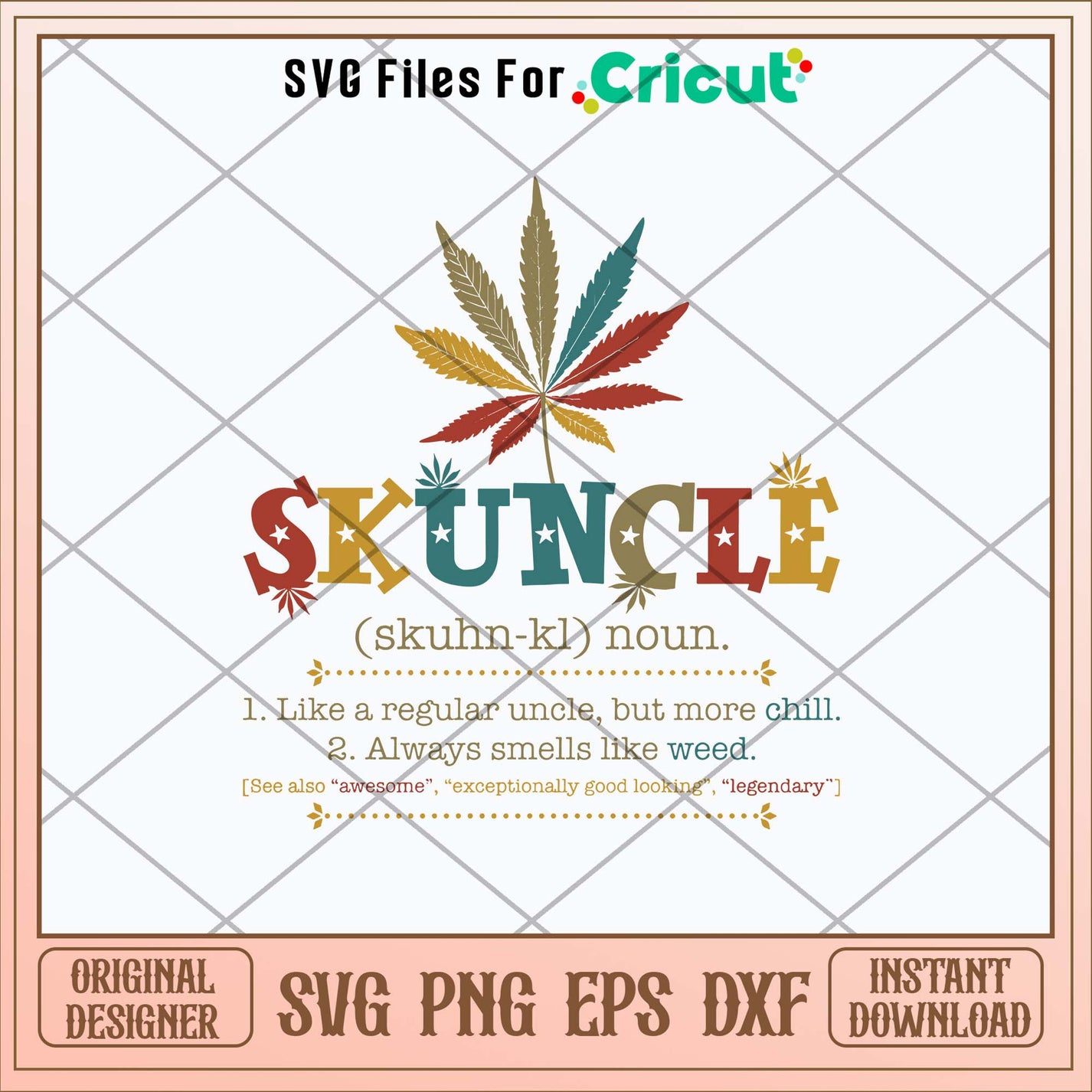 Skuncle Svg, Marijuana Weed Cannbis Stoner Svg-Svgfilesforcricut – svg ...
