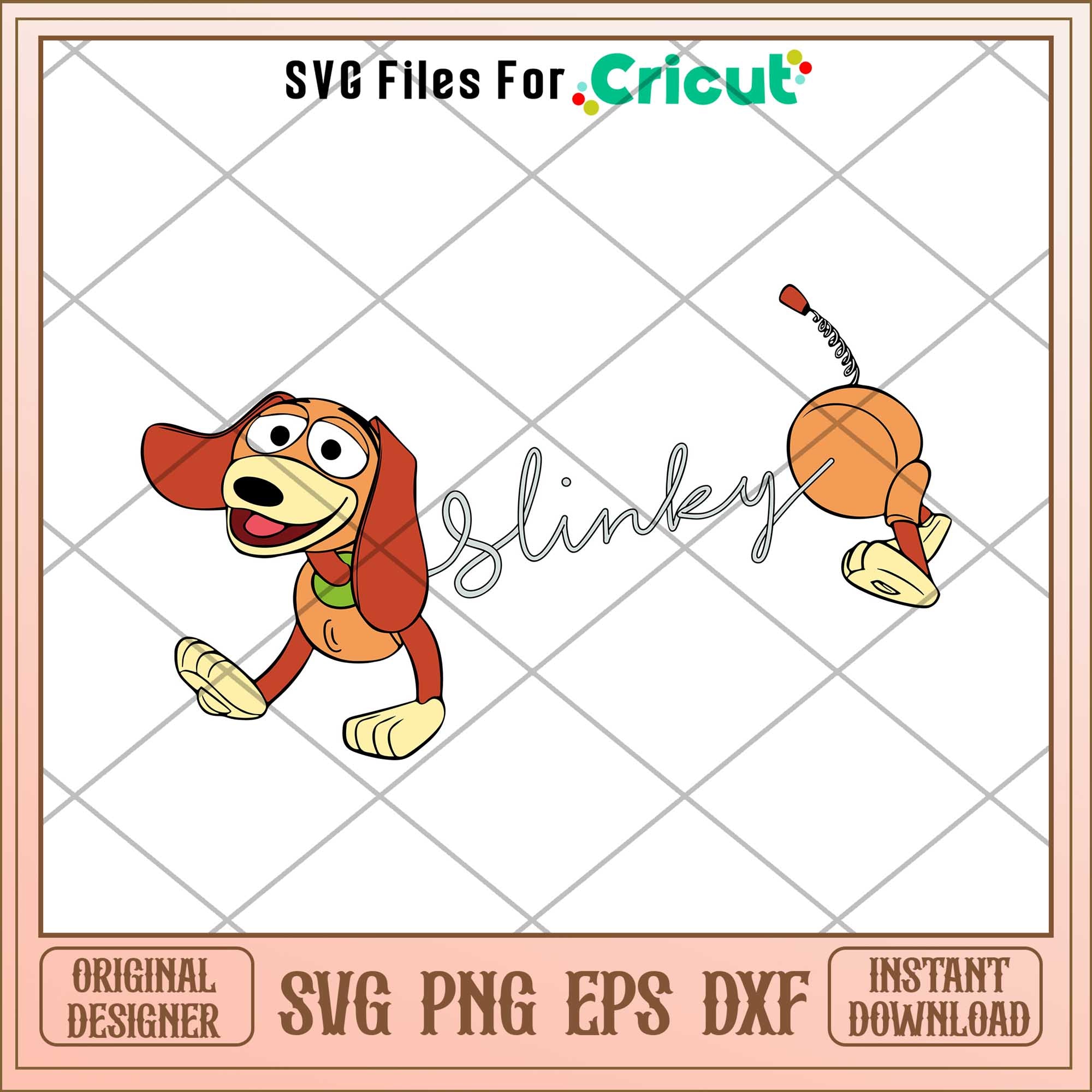 Slinky Dog Toy Story Cartoon Character svg, Toy story character svg, D ...