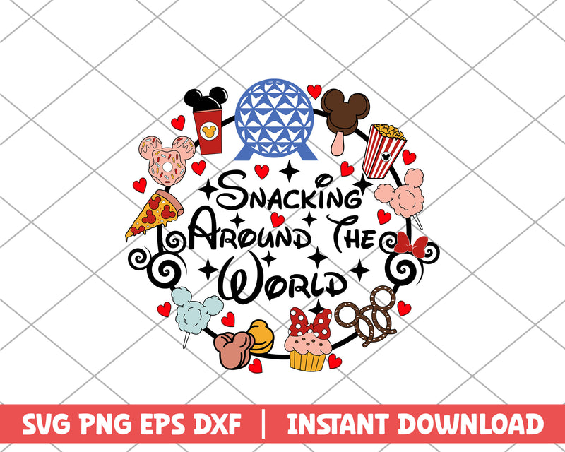 Snacking around the world disney svg – svg files for cricut