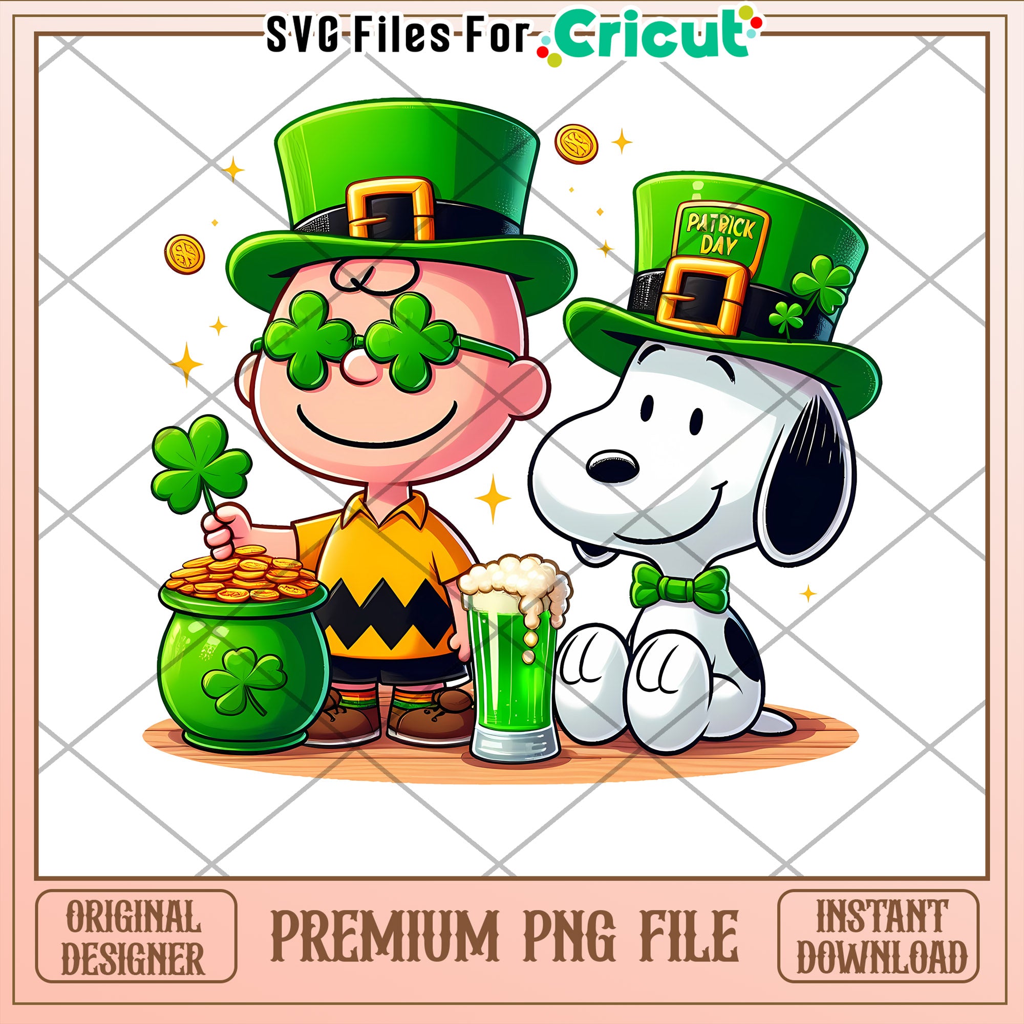 Snoopy Charlie Brown St Patricks Day PNG – svg files for cricut