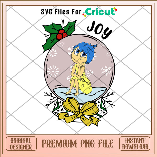 Snow globe Joy character png, Inside out png, christmas png – svg files ...