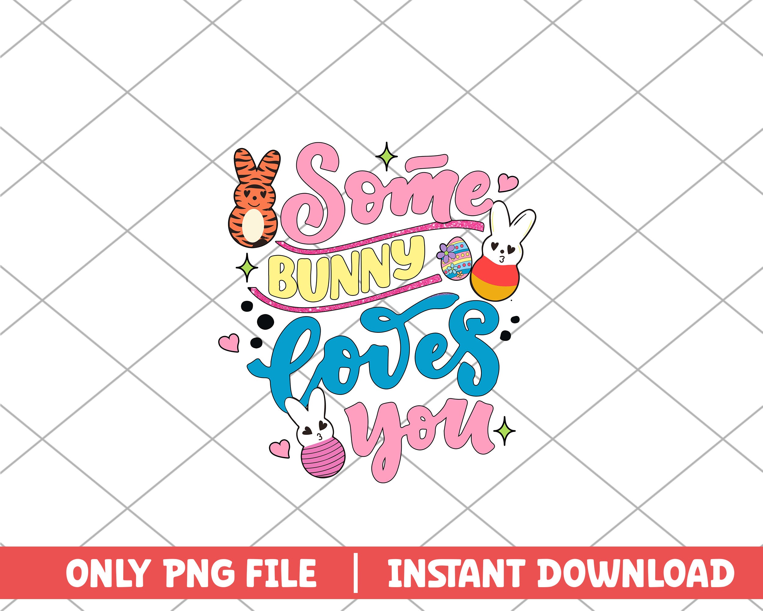 Some bunny love you easter png – svg files for cricut