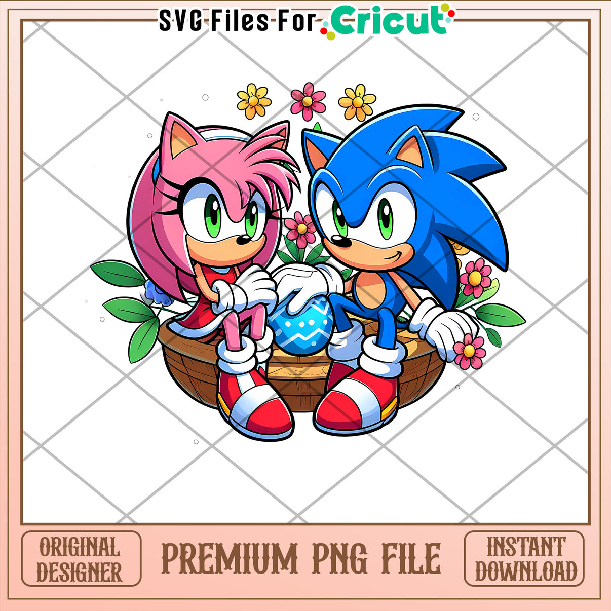 Sonic Amy Easter PNG Cricut Design – svg files for cricut
