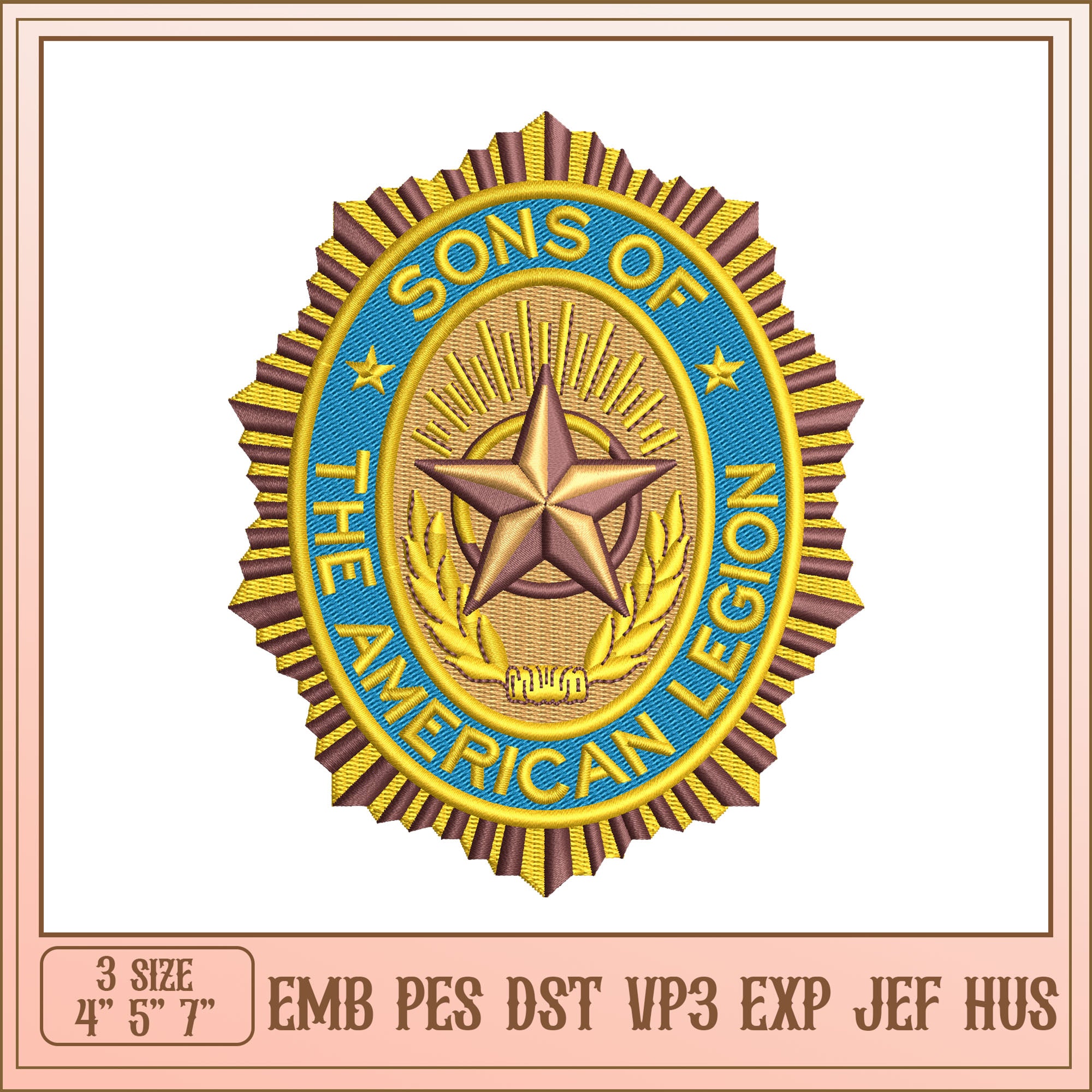 Sons of American Legion Embroidery Design – svg files for cricut
