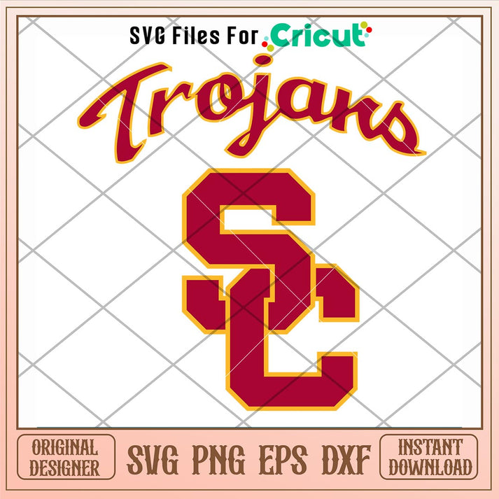 Southern California Trojans Logo Svg, Southern California Trojans Svg ...