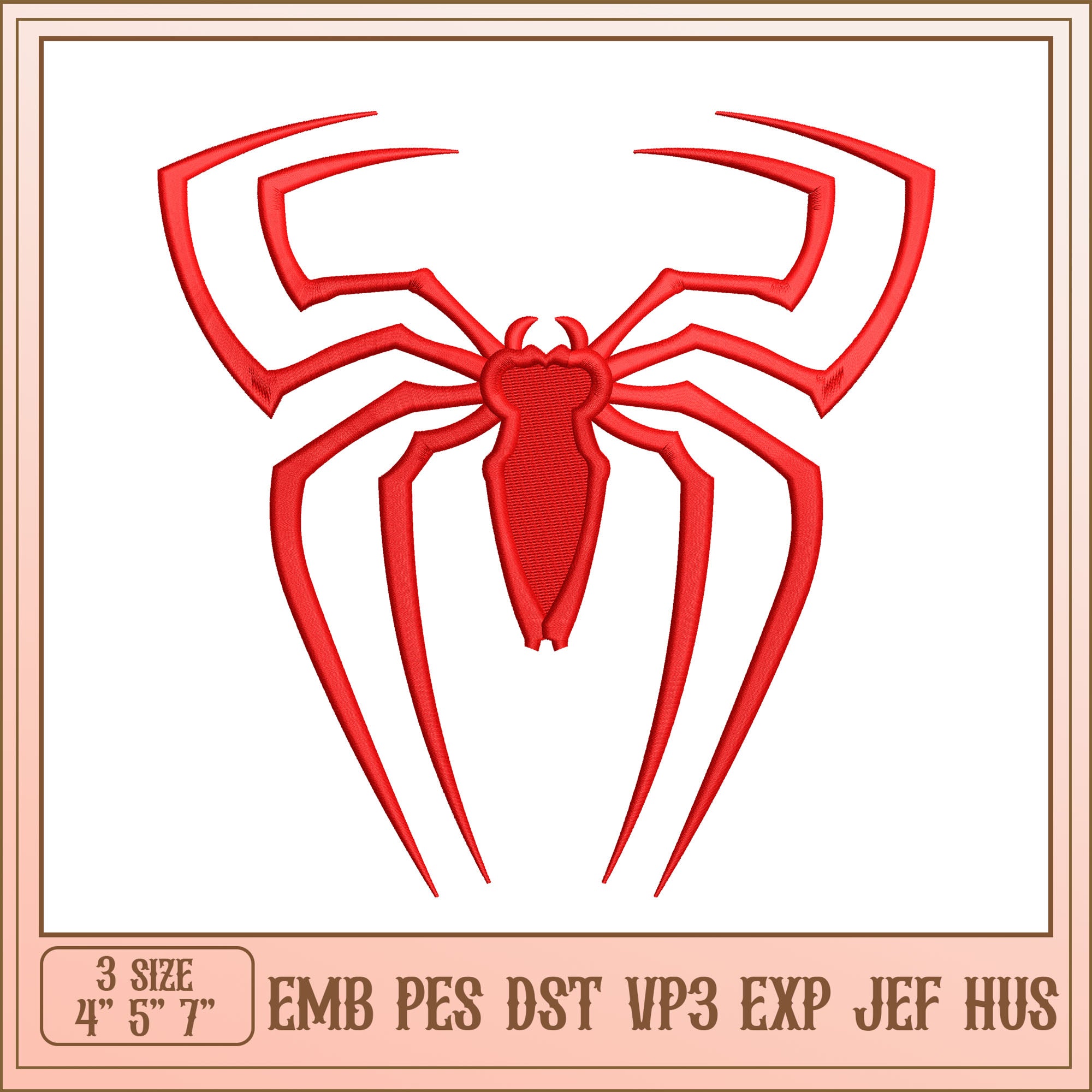 Spider Emblem Embroidery Design – svg files for cricut