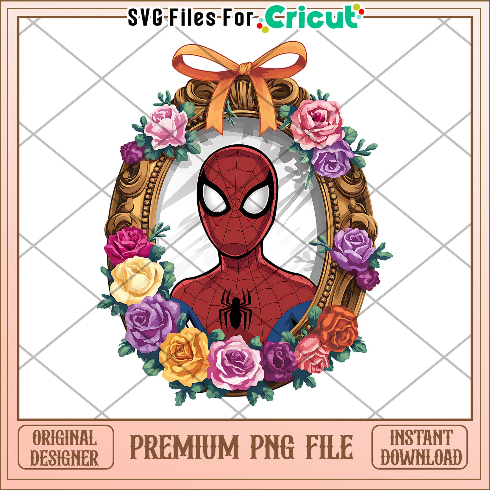 Spiderman floral frame PNG file, perfect for creative projects – svg ...
