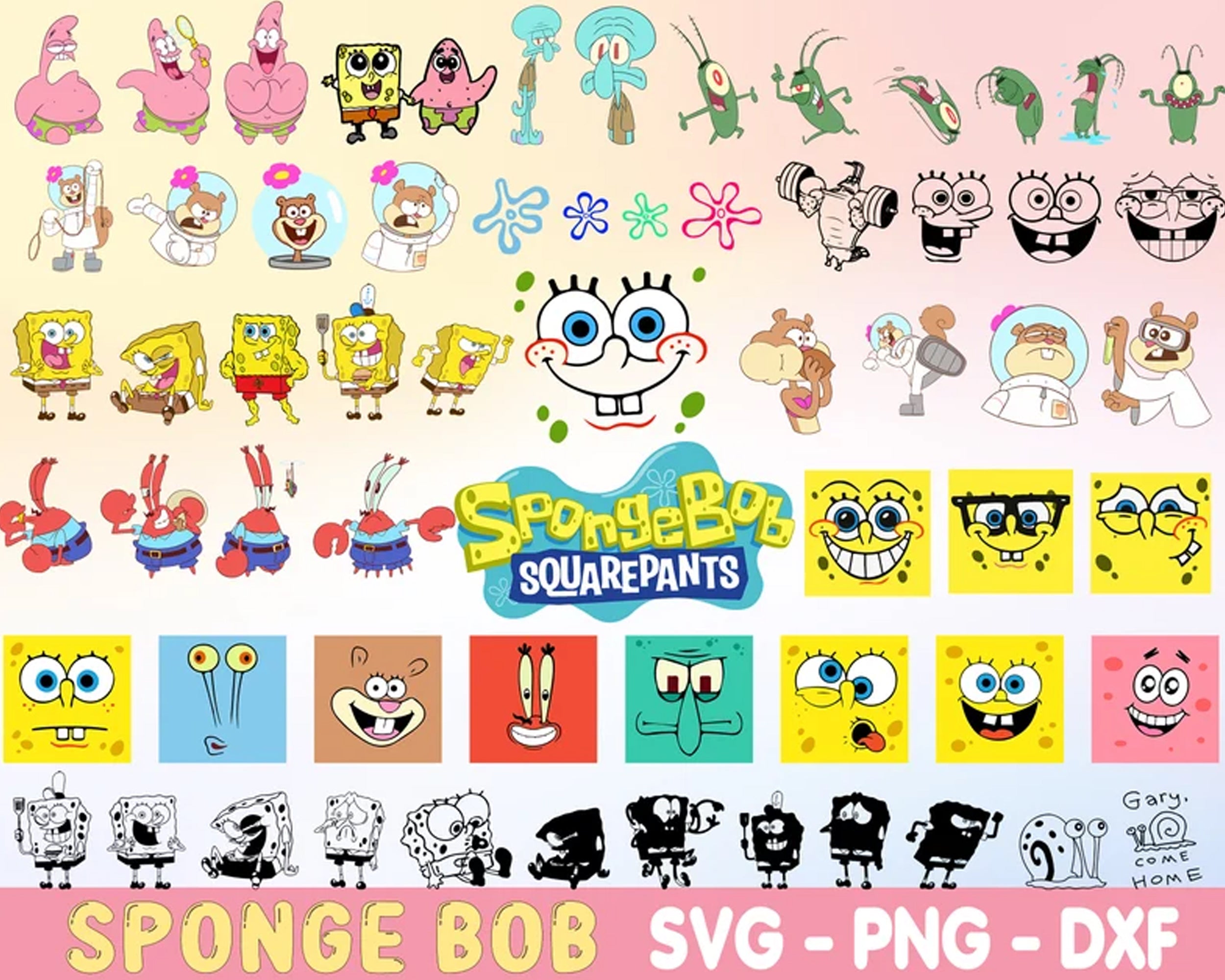 Spongebob SquarePants SVG Bundle – svg files for cricut